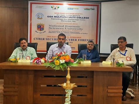 Two Day State Level Workshop On Cyber Security And Cyber Forensic Goa