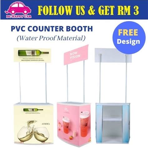 Pvc Counter Booth Promotional Counter Included Printing Booth And