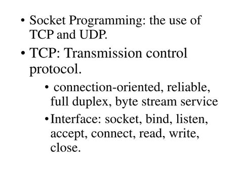 PPT Basic Socket Programming PowerPoint Presentation Free Download ID 216716