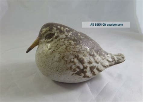 Vintage ANDERSEN STUDIO E Boothbay ME Pottery Sandpiper Bird Figurine