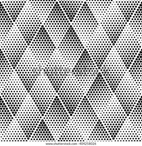 Vector Geometric Halftone Seamless Pattern Retro vector de stock libre de regalías 404258026