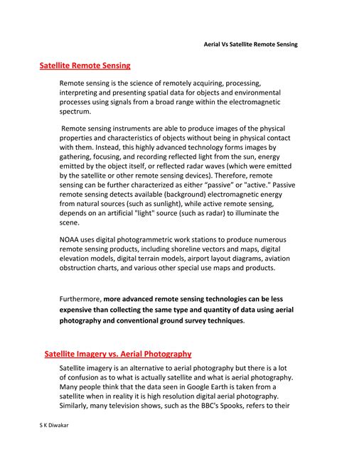 Aerial Photography Vs Remote Sensing Satellite Pdf