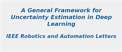 Phd And Master Research Topic In A General Framework For Uncertainty