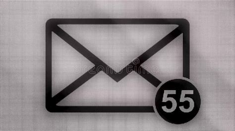 animation of receiving text flickering digital interface on screen