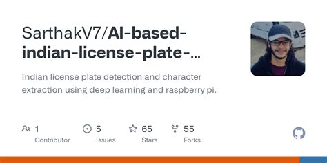 GitHub SarthakV7 AI Based Indian License Plate Detection Indian