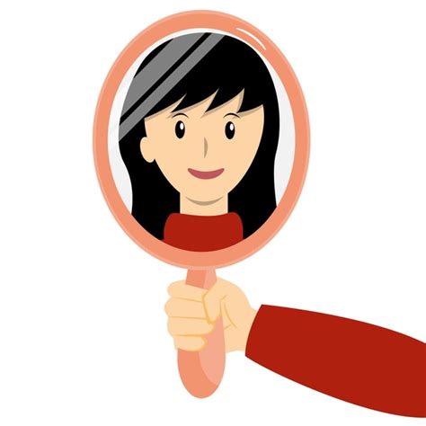 2 Thousand Asian Girl Holding Mirror Hand Royalty Free Images Stock