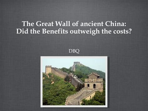 The Great Wall Of China Mini Dbq Ppt