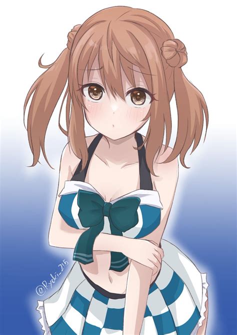 艦これ「水着満潮 艦これ版深夜の真剣お絵描き60分一本勝負 艦これ版真剣お絵描き60」りょうき のイラスト