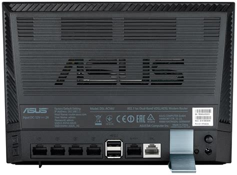 Asus Dsl Ac56u Wlan Router 24 5 Ghz Adsl Vdsl 1200 Mbit S Bei
