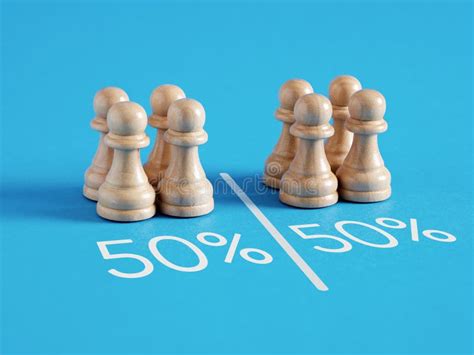 Group Of People Separated Equally By A Line Stock Photo Image Of Social Segmentation