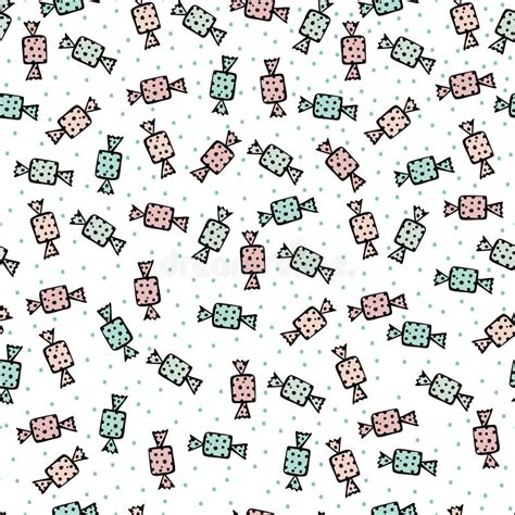 Sweets Seamless Pattern Stock Vector Illustration Of Dots 74822415