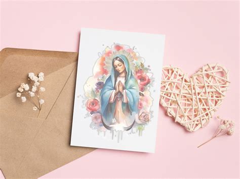 Virgen De Guadalupe Sticker Virgin Mary Decal With Flower Sticker For Car Catholic T Vinyl