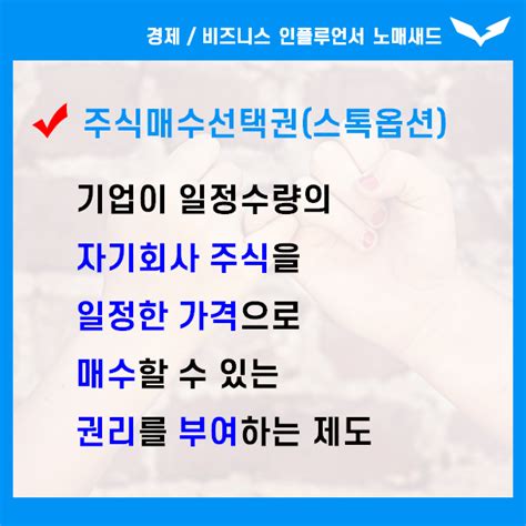 주식매수선택권행사 스톡옵션 뜻과 개념 주가영향은 네이버 블로그