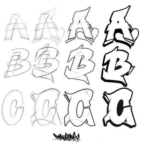 Printable Graffiti Bubble Letters Alphabet Artofit