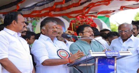 Aiadmk Flays Expelled Panneerselvam For Agitation On Kodanad Murder