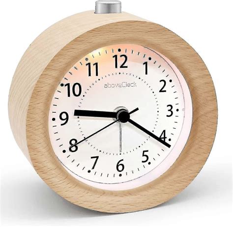 Radiation Free Analog Alarm Clock For Quiet Bedrooms Fruugo Uk
