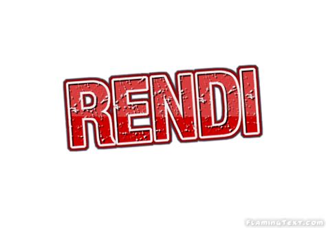 Rendi Logo | Free Name Design Tool from Flaming Text