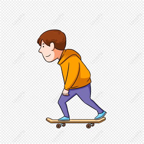십대 스케이트 보드 타기 Png 일러스트 무료 다운로드 Lovepik
