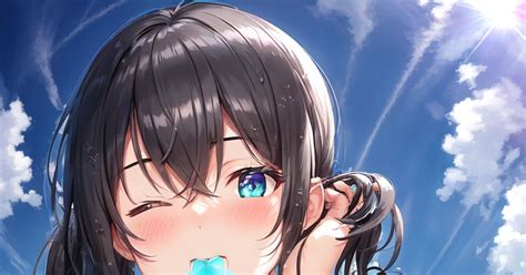 Aiイラスト 黒髪 三つ編みツインテール ビキニ 二次元aiドル俱楽部のイラスト Pixiv