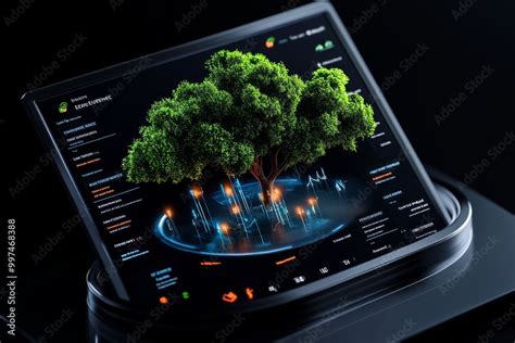 Digital 3d Net Zero Emissions Dashboard With Real Time Energy Tracking