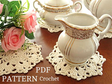 Crochet Pattern Crochet Placemat Coaster Pattern Home Decor Etsy