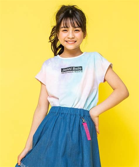 JENNI belleジェニィベルのWEB限定タイダイプリント肩あきTシャツTシャツ カットソー WEAR
