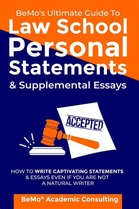 Bemos Ultimate Guide To Law School Personal Statements And Supplemental Essays How To Write