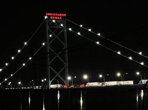 Ambassador Bridge View From Sw Detroit Rdetroit