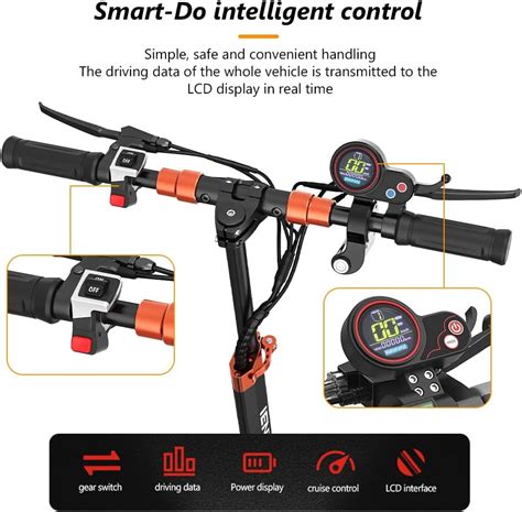 Patineta eléctrica de 800 W con asiento para adultos velocidad máxima