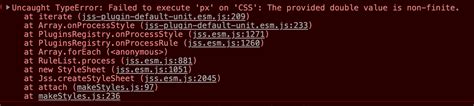 Box Chrome 88 Failed To Execute Px On Css The Provided Double