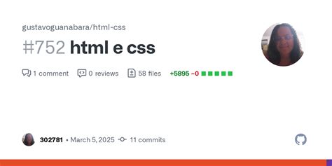 Html E Css By 302781 Pull Request 752 Gustavoguanabara Html Css