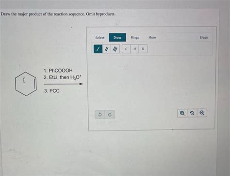 Solved Draw The Major Product Of The Reaction Sequence Omit