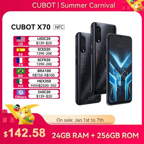 Cubot X70 Smartphone Android 13 Helio G99 Octa Core 120Hz 6 583 Inch