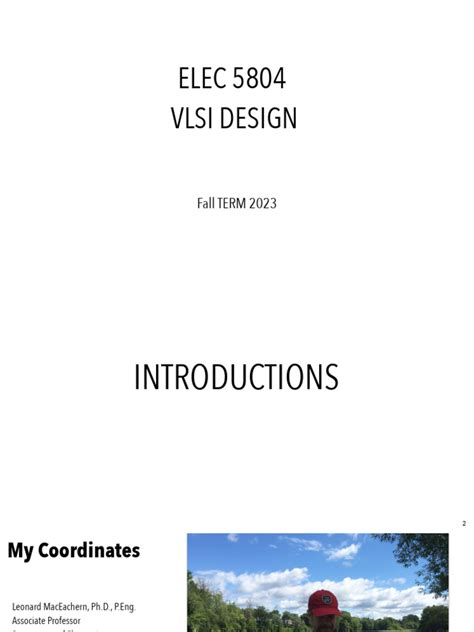 01 Elec5804 F2023 Overview Pdf Transistor Integrated Circuit