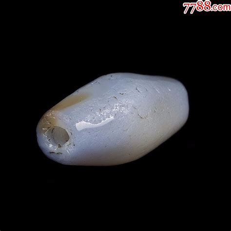 一颗精品蓝色老玛瑙长珠顶珠配饰 价格500元 Se63202632 玛瑙 零售 7788收藏收藏热线