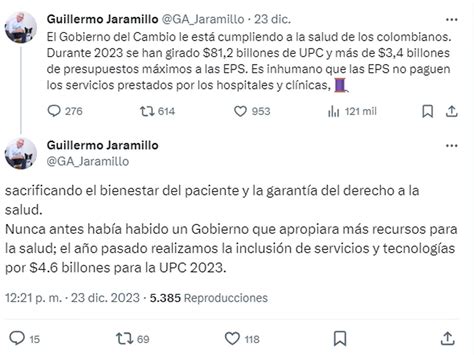 El Ministerio De Salud Se Quedó Sin Plata Envió Carta Al Ministerio De