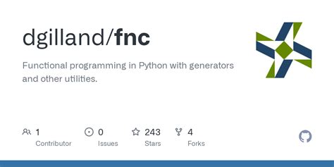 Github Dgilland Fnc Functional Programming In Python With Generators And Other Utilities