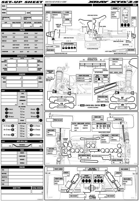 Setup Sheets