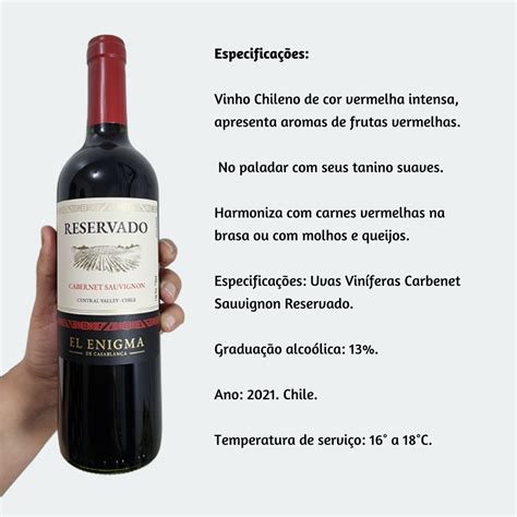 El Enigma De Casablanca Vinho Fino Tinto Meio Seco Reservado