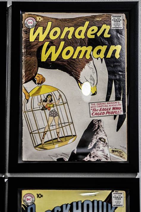 Classic Comic Book Wonder Woman Editorial Photo Image Of Window