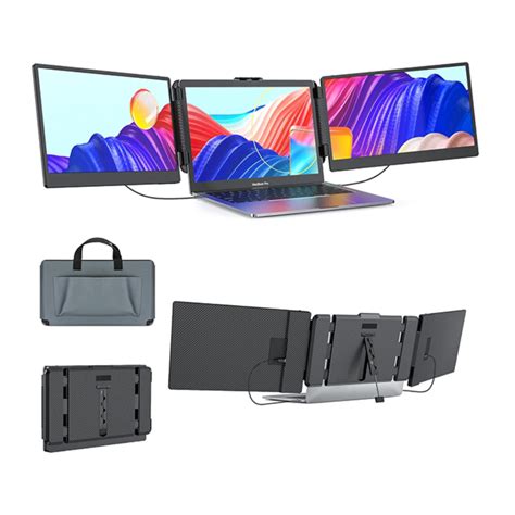 Portable Monitor Triple Screen Display Extender For Laptop