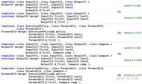 C标准库算法 Merge Algorithms 知乎
