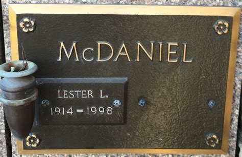 Lester Laverne “les” Mcdaniel 1914 1998 Find A Grave Memorial