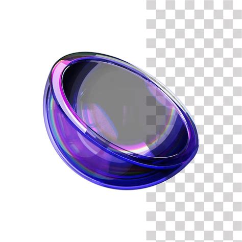 Premium Psd 3d Abstract Half Sphere Illustration
