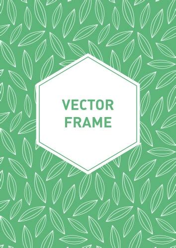 Tropical Leaves And Plants Rectangle Frame Vector Image