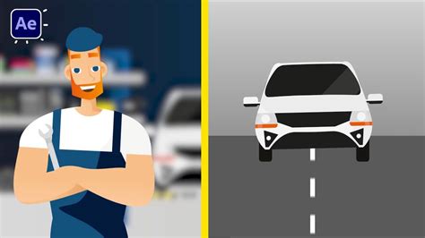 2d Car Service Animation In After Effects Tutorials Cg Animation Tutorials Voltagetutorialscom