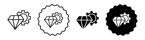 Operational Excellence Icon Set Collection Operational Excellence