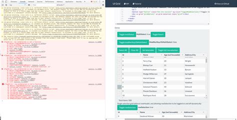 V TypeError Row SetSelected Is Not A Function Issue Angular Ui Ui Grid GitHub