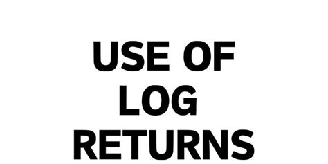 Jakub Polec On Linkedin Understanding Log Returns Practical Insights