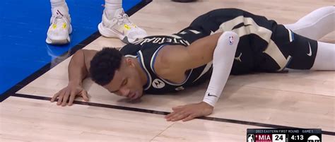 Giannis Antetokounmpo Wont Return To Game 1 After Hard Fall